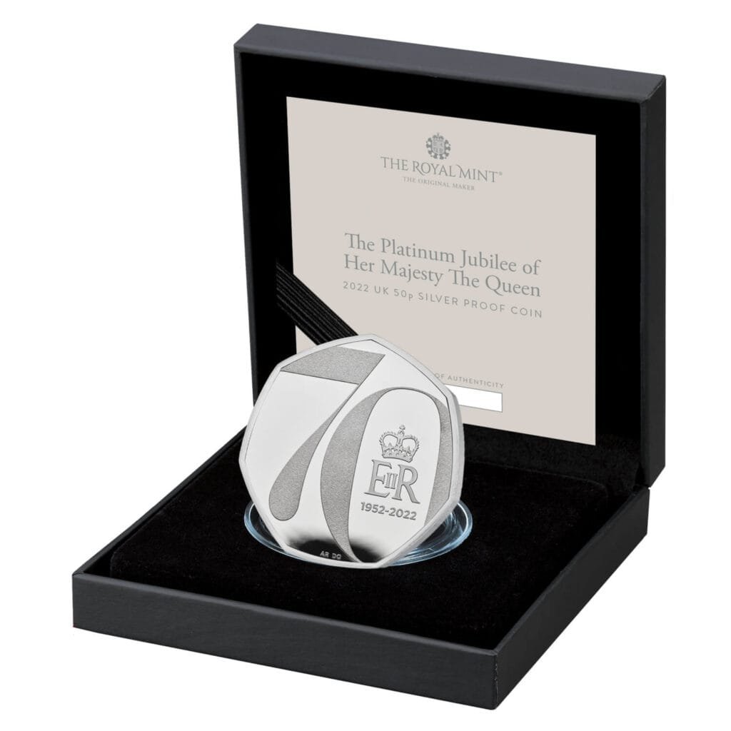 Platinum Jubilee 50p Silver Proof Coin - Limited Edition